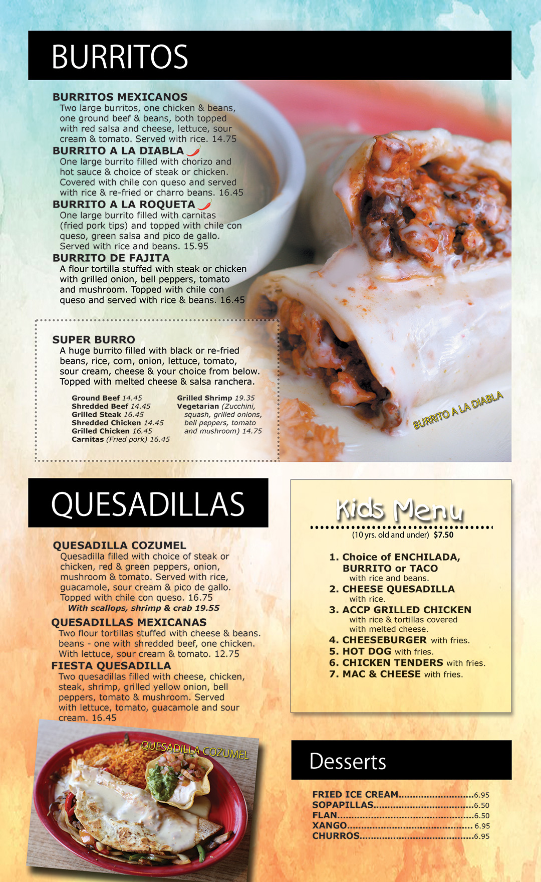 Fiesta Menu - Fiesta Jalapeños Mexican Grill